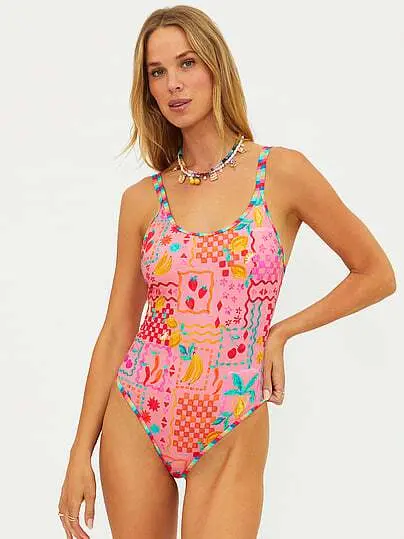 Victoria's Secret Beach Riot Naomi One-piece Swimsuit - Pink