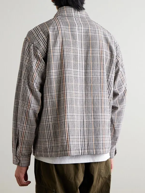 Barbour Westoe Checked Woven Blouson Jacket - Gray