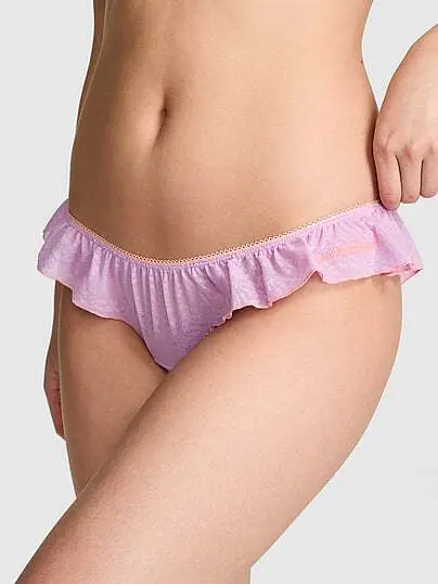 Pink Grw ™ Flutter Tanga Panty - Purple