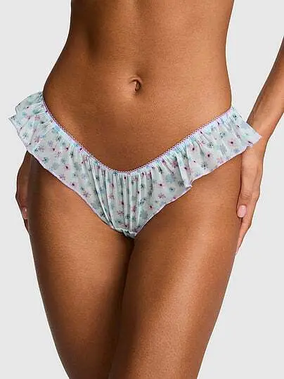 Pink Grw ™ Flutter Tanga Panty - Floral