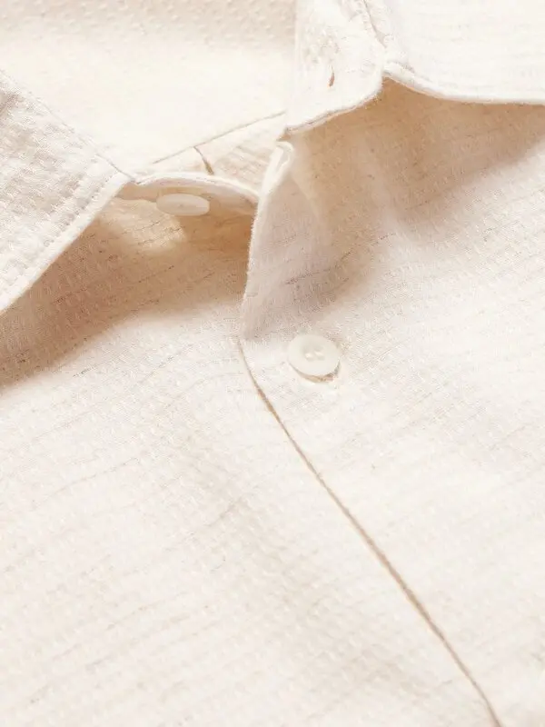 Sunspel Cotton And Linen-blend Shirt