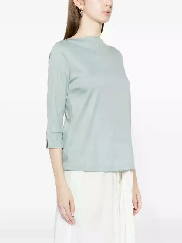 AROVESCIO T-shirt Boat-neck - Blue