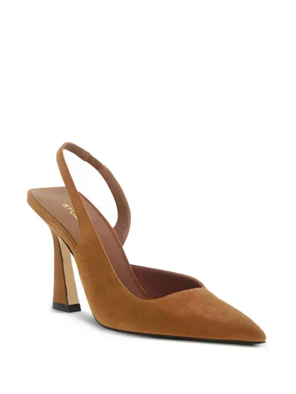 STUART WEITZMAN Vinnie Pointed Slingback Pumps - Brown