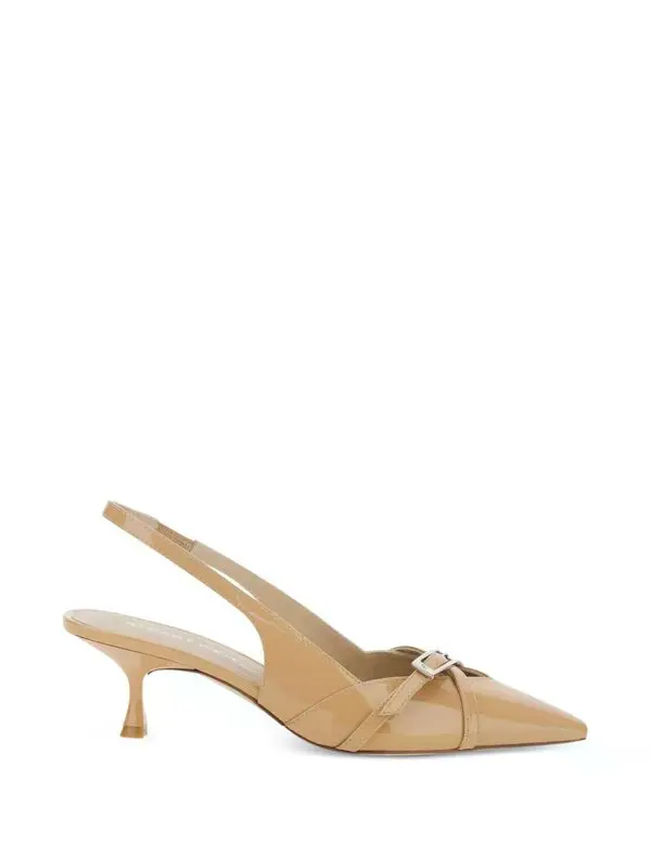 STUART WEITZMAN Georgie Buckle Strap Pumps - Neutrals
