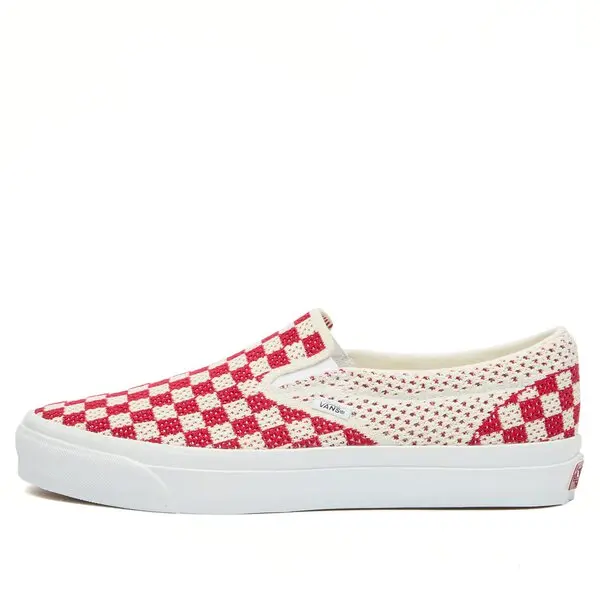 VANS Lx Classic Slip-on 98 Ek Sneakers - Checkerboard Red/marshmallow