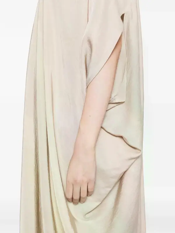 ELEH Button V-neck Dress