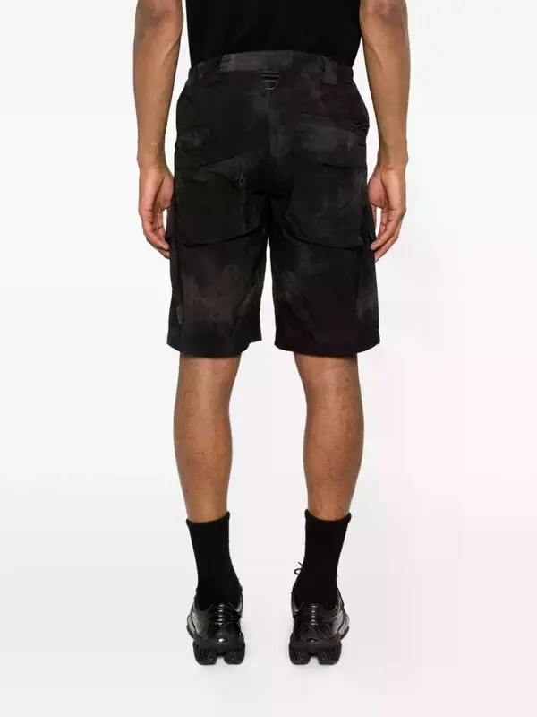 JG1 Tie-dye Cargo Shorts - Black