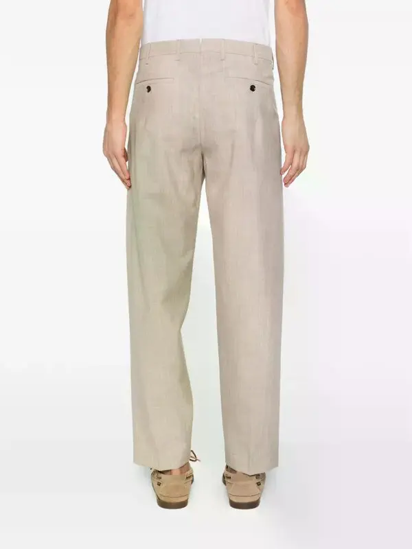 Incotex Pleated Trousers - Neutrals