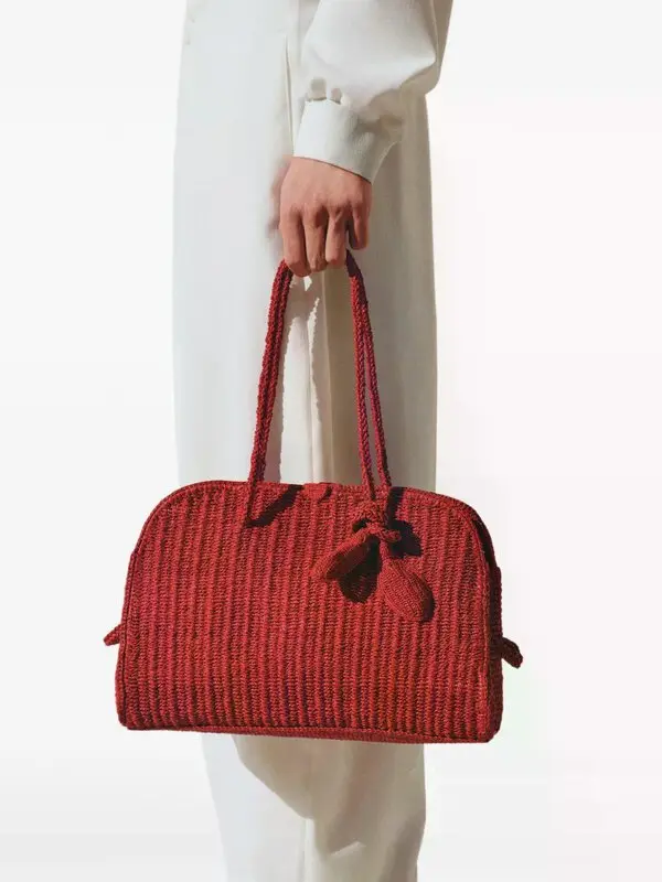 Jacquemus Raffia Top Handle Bag