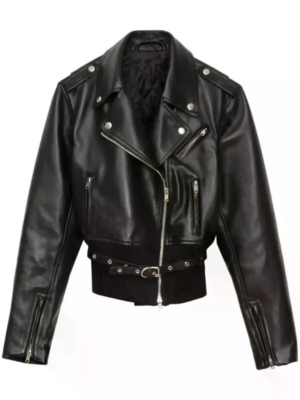 3.1 Phillip Lim Belted Leather Biker Jacket