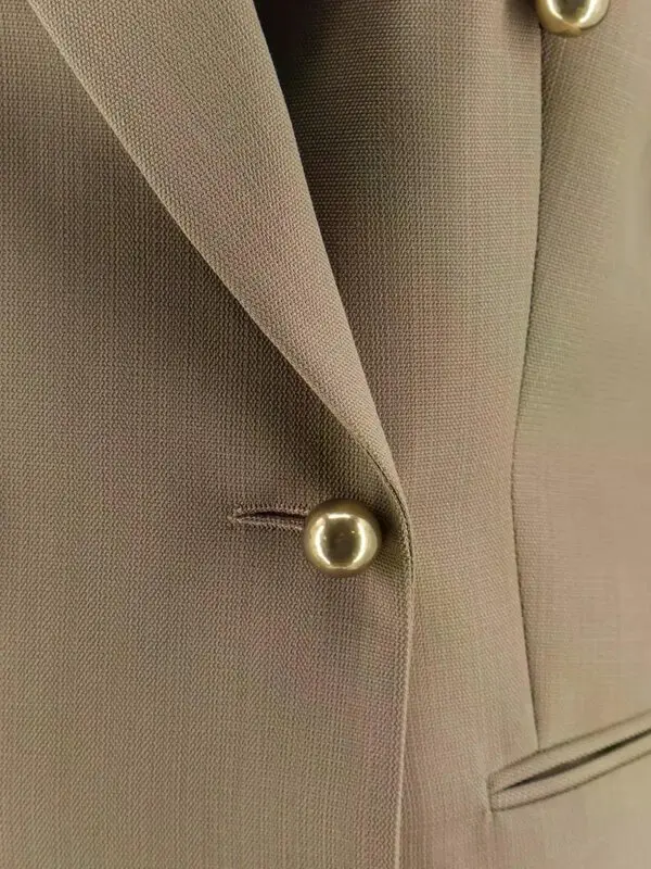 Seafarer Betty Peaked-lapel Double-breasted Wool Blazer - Neutrals