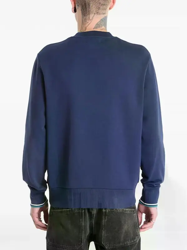 Fred Perry Logo-embroidered Crew-neck Sweatshirt