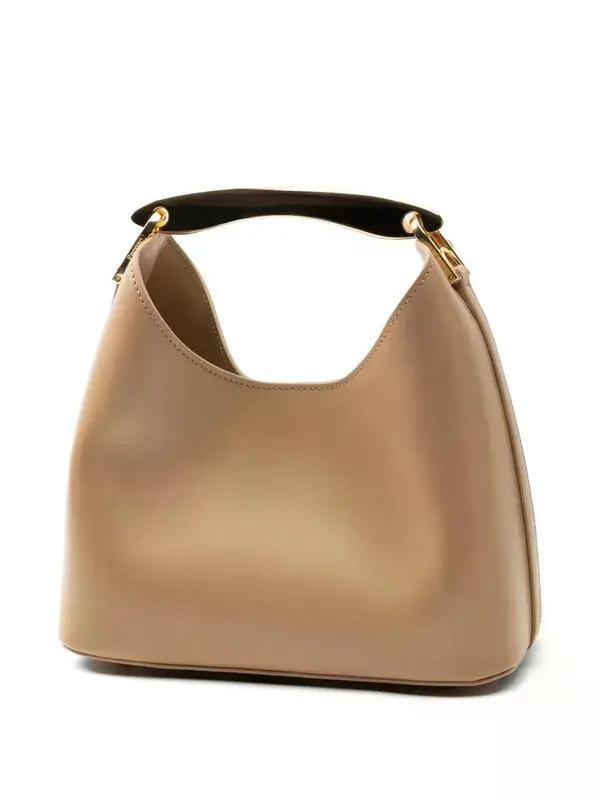 ELLEME Small Boomerang Leather Bag With Metal Handle