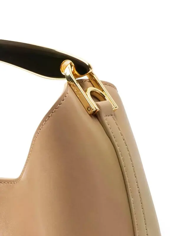 ELLEME Small Boomerang Leather Bag With Metal Handle