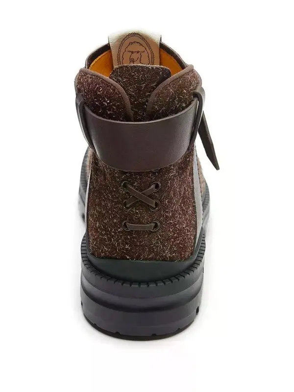 LILI CURIA Kitt Buckle Lace-up Boots