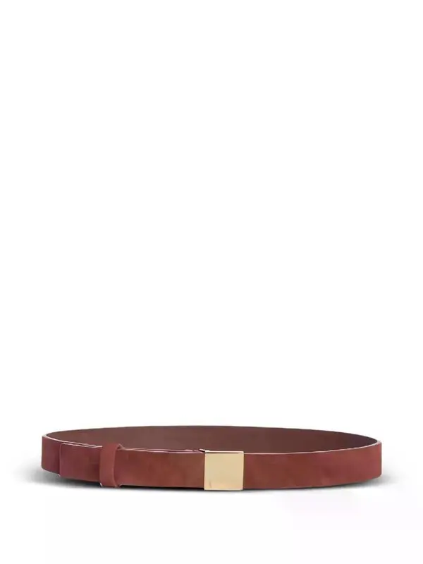 Alberta Ferretti Square Buckle Belt - Brown