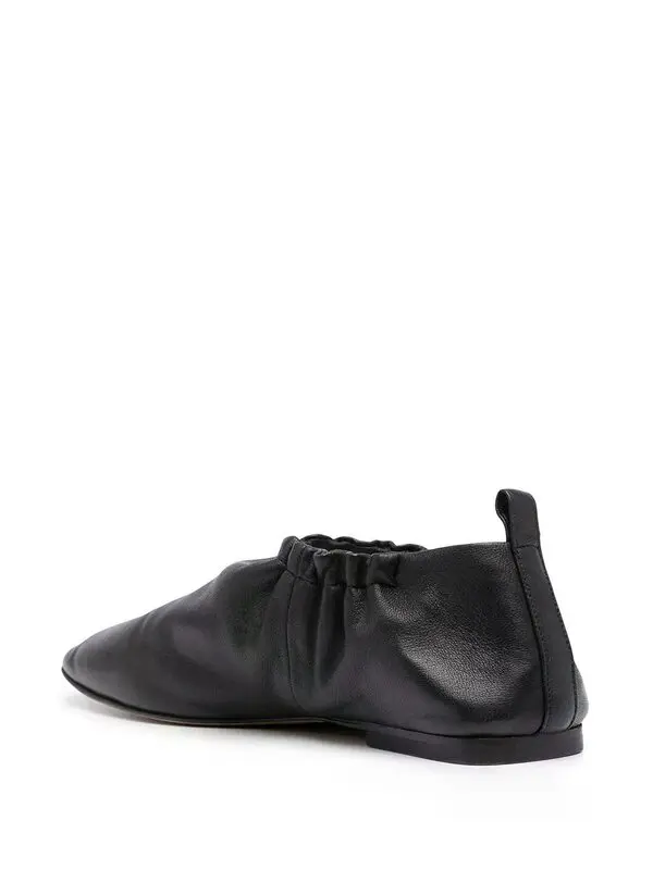 3.1 Phillip Lim Ruched Leather Slippers - Black