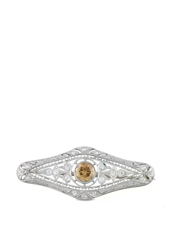 LB EXCLUSIVE Edwardian Diamond Brooch - Silver
