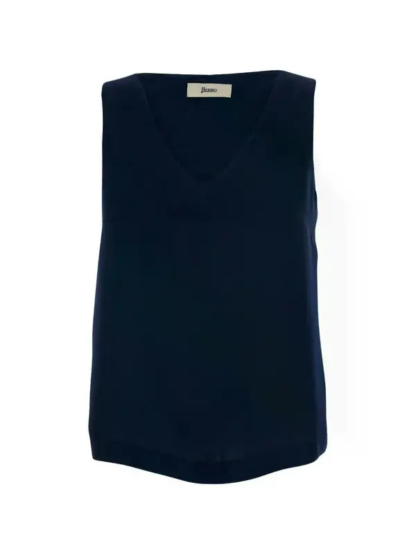 Herno Sleeveless V-neck Top