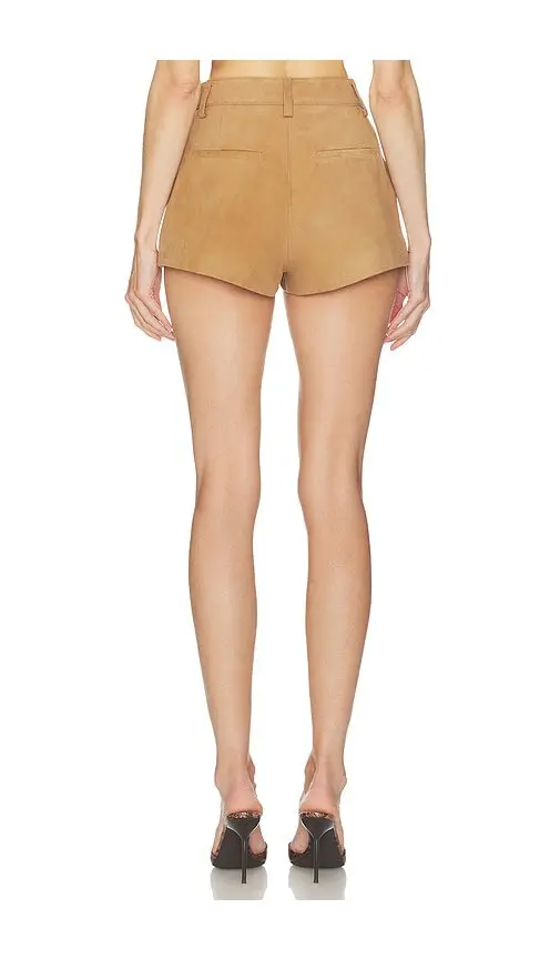 Retrofete Reyes Suede Shorts - Tan