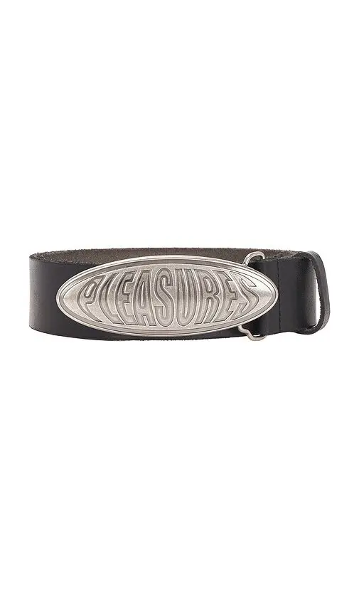 PLEASURES Bubble Logo Leather Belt
