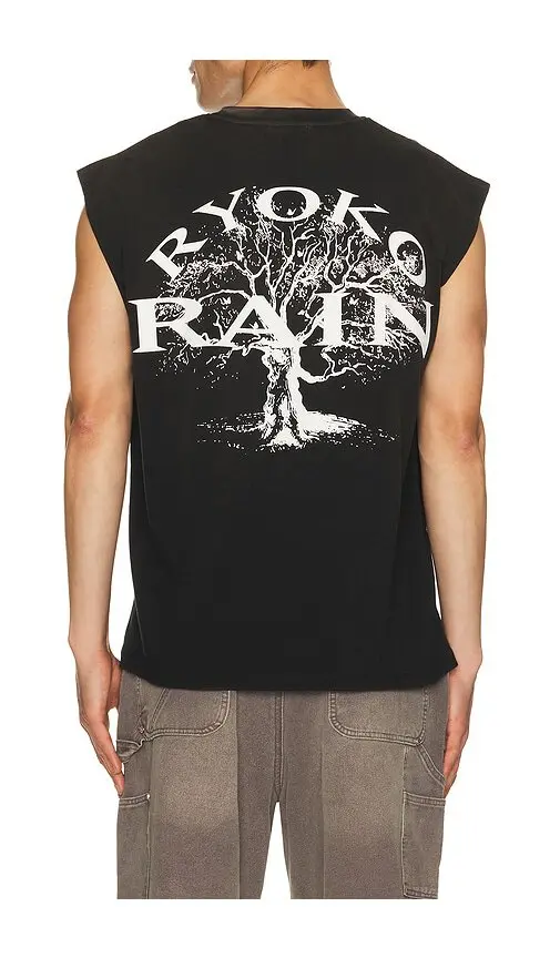 RYOKO RAIN Butterfly Skull Sleeveless Tee
