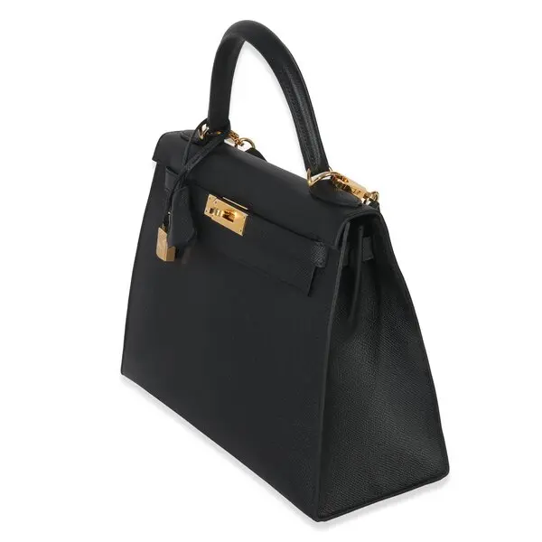 Hermès Epsom Sellier Kelly 28 Ghw - Black