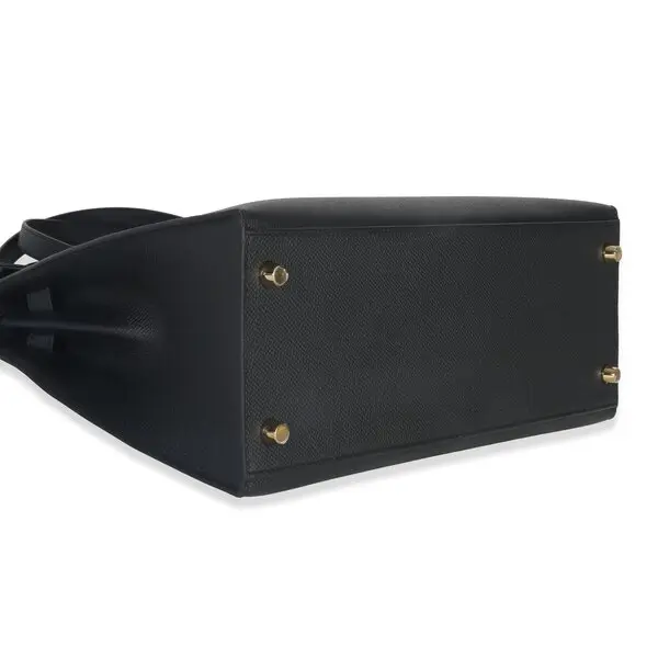 Hermès Epsom Sellier Kelly 28 Ghw - Black