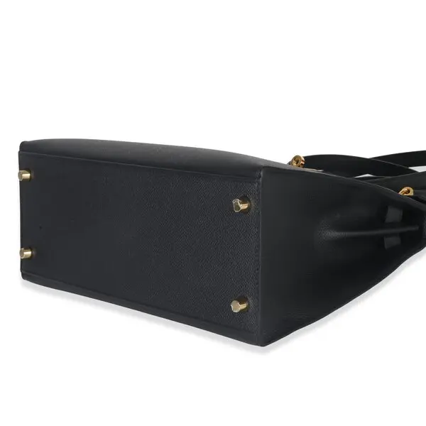 Hermès Epsom Sellier Kelly 28 Ghw - Black
