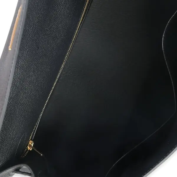 Hermès Epsom Sellier Kelly 28 Ghw - Black