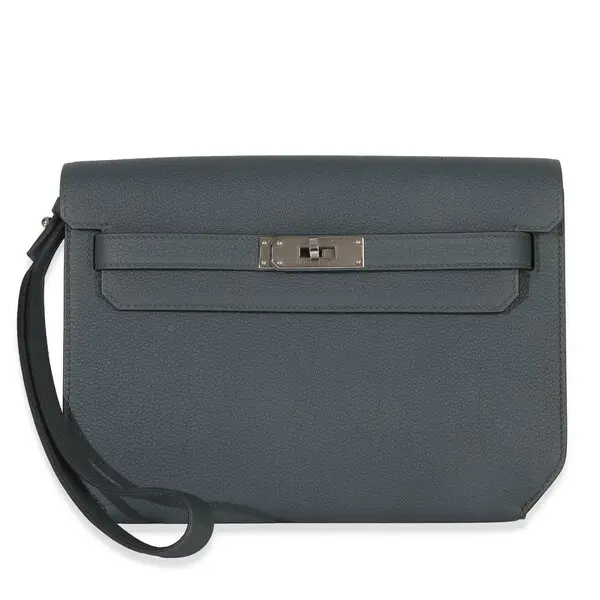 Hermès Kelly Depeche 25 Pouch - Gray