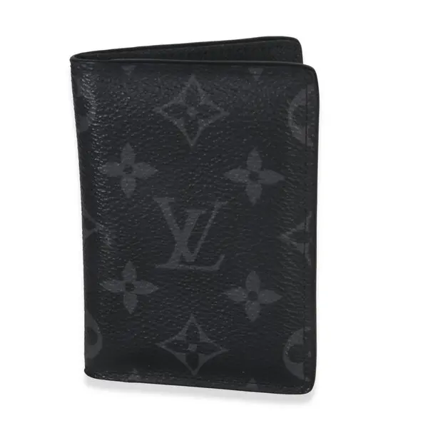LOUIS VUITTON Monogram Eclipse Canvas Pocket Organizer - Black