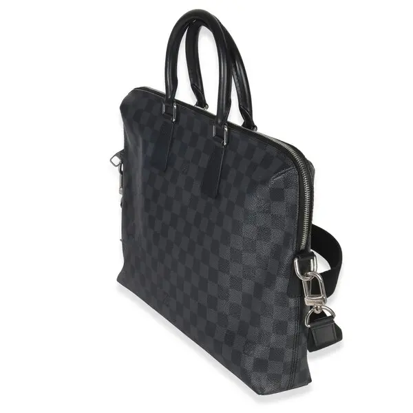 LOUIS VUITTON Damier Graphite Canvas Porte Documents Jour Nm - Black