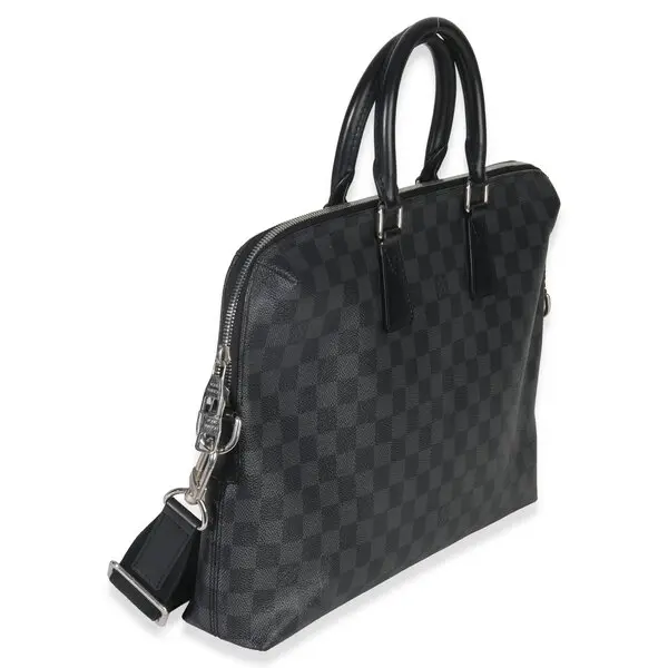 LOUIS VUITTON Damier Graphite Canvas Porte Documents Jour Nm - Black