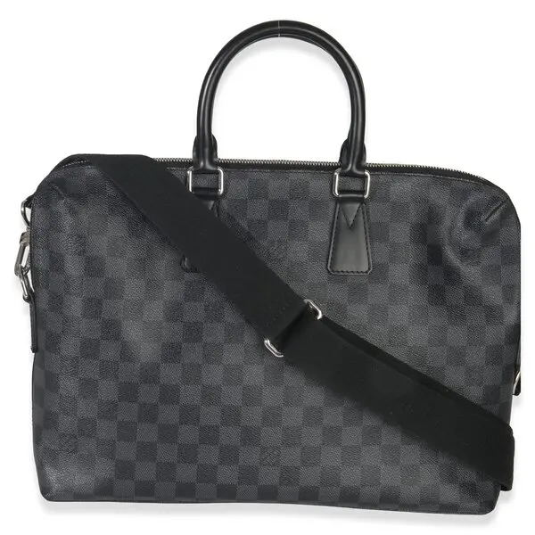 LOUIS VUITTON Damier Graphite Canvas Porte Documents Jour Nm - Black