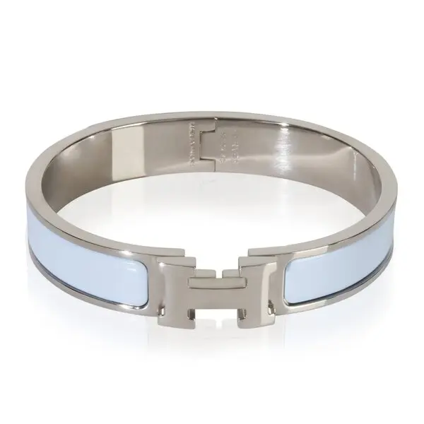 Hermès Clic H Enamel Bracelet - Palladium_plated
