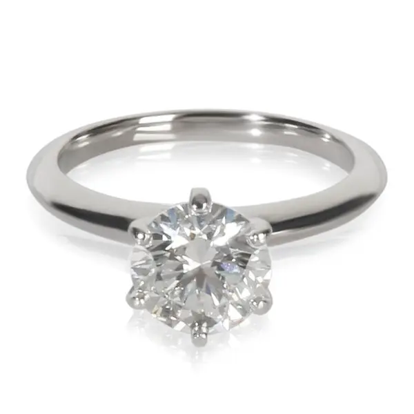 Tiffany & Co. 1.59 Ct Round Brilliant Diamond Ring - Platinum