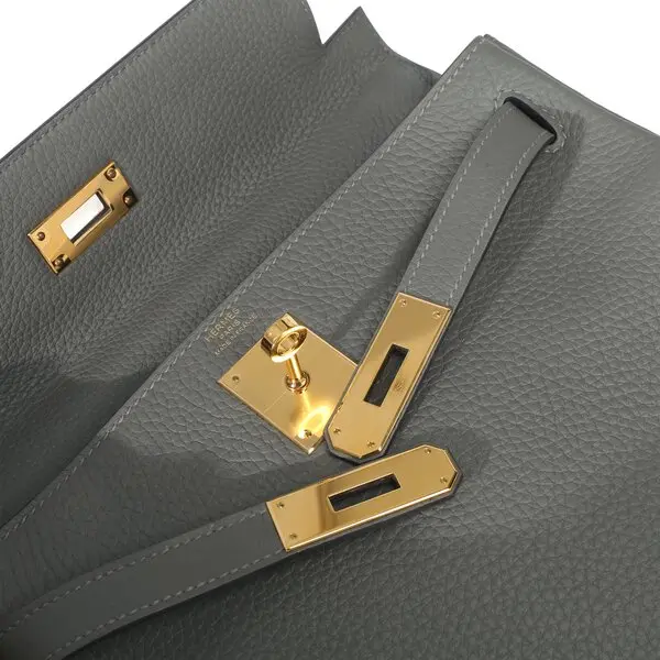 Hermès Gris Meyer Clemence Kelly 28 - Gray