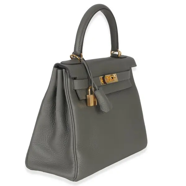 Hermès Gris Meyer Clemence Kelly 28 - Gray