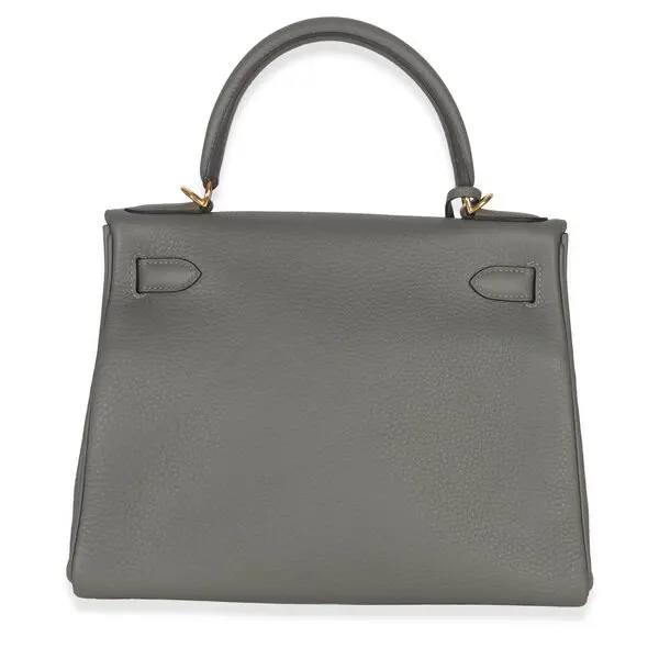Hermès Gris Meyer Clemence Kelly 28 - Gray