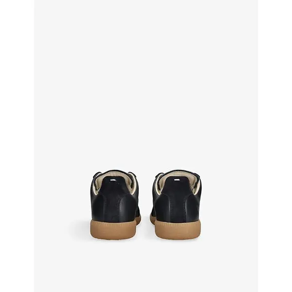 MAISON MARGIELA Replica Leather Low-top Trainers - Navy
