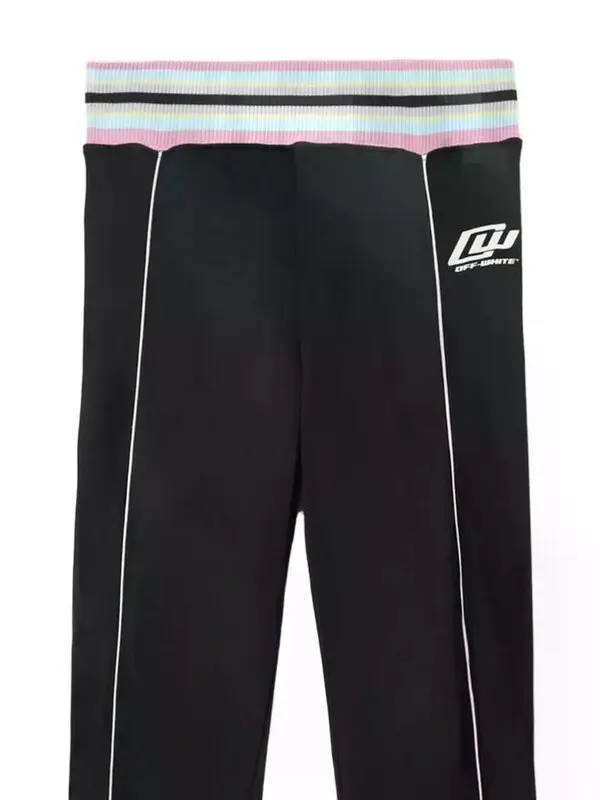 Off-White Fluid Track Stripe-detail Trousers - Black