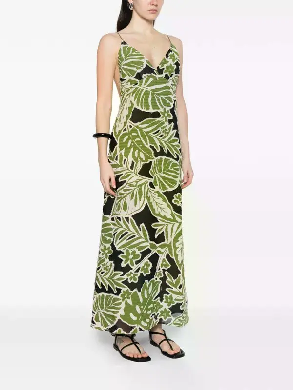 NIU Floral-print Maxi Dress