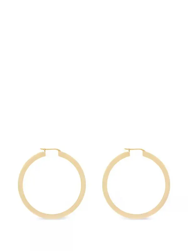 Saint Laurent Circle Hoop Earrings - Gold
