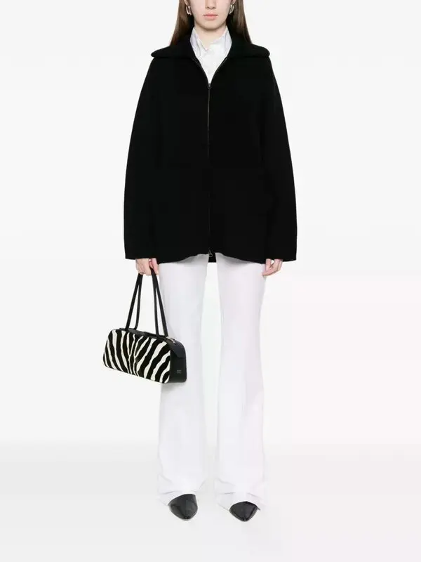 LISA YANG Gardenia Zip-up Cashmere Cardigan