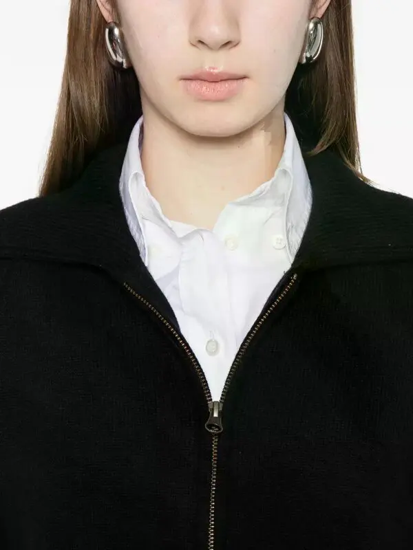 LISA YANG Gardenia Zip-up Cashmere Cardigan
