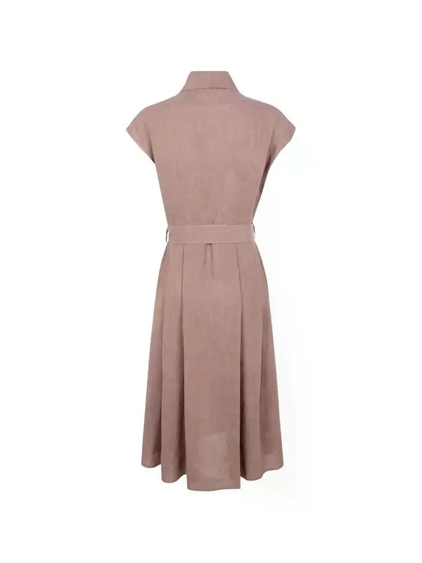 Antonelli Firenze Belted Shirt Dress - Neutrals