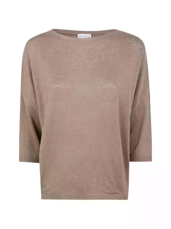 MA'RY'YA Boat-neck Sweater