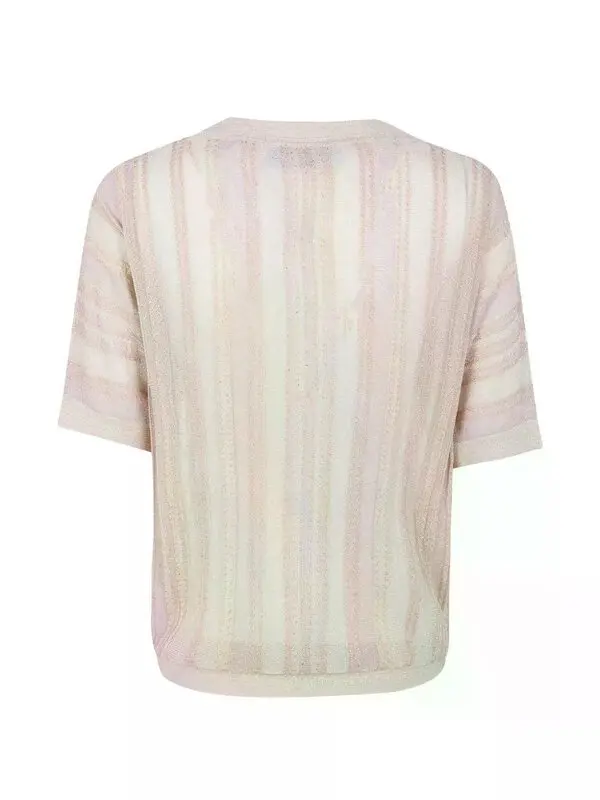 BLUGIRL Striped V-neck Sweater - Neutrals