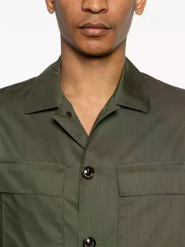 MONTECORE Buttoned Pocket Jacket - Green